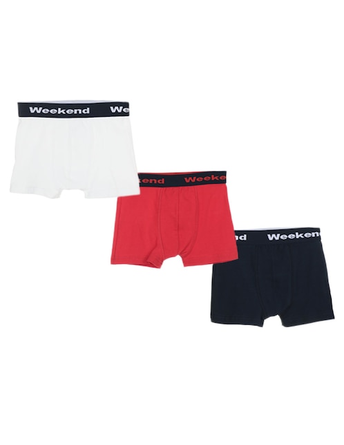 Set bóxer Weekend de algodón para niño 1